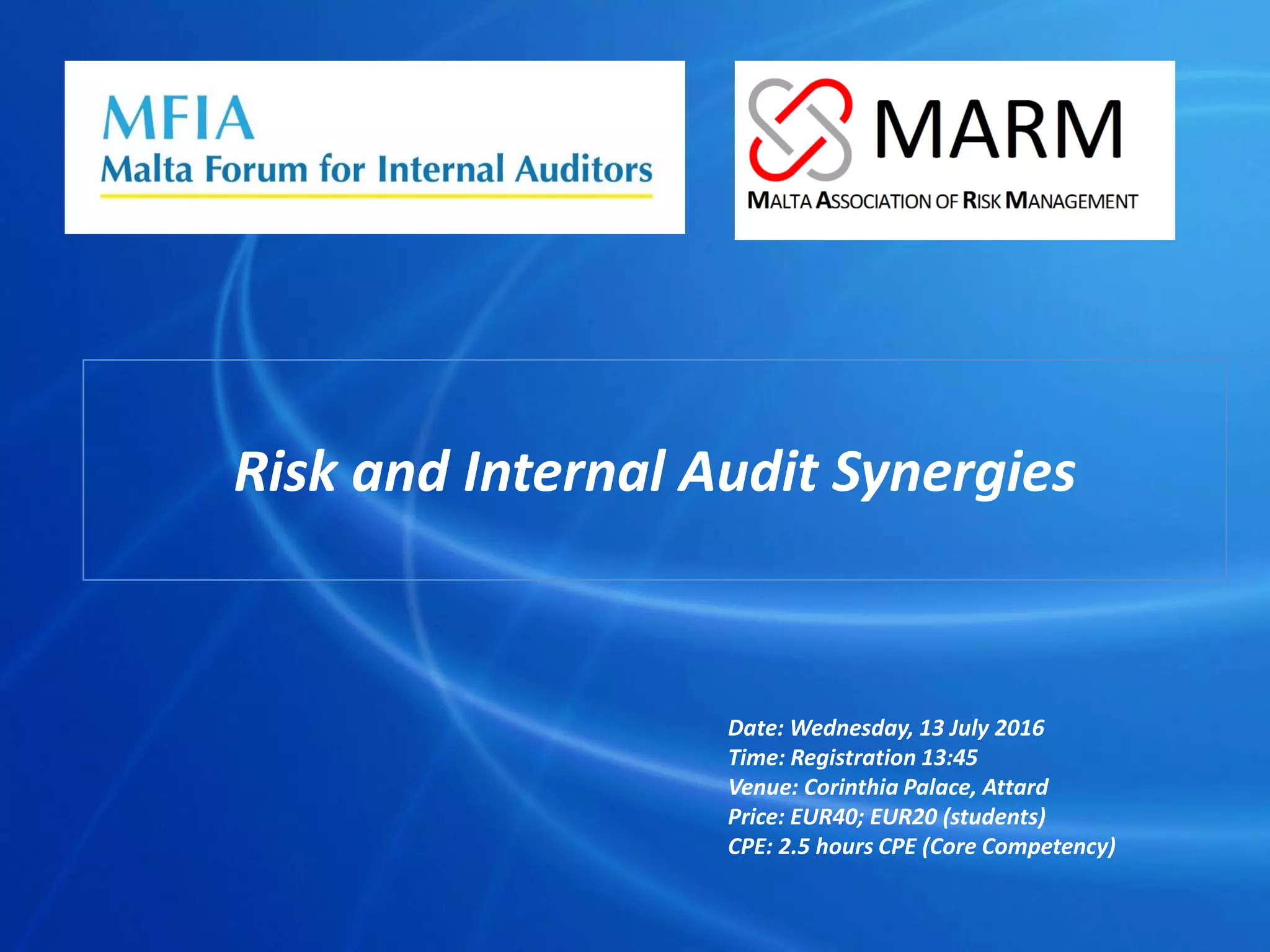 Risk and Internal Audit Synergies | PDF