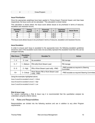 Risk and issue management | PDF | Business | Business and Finance