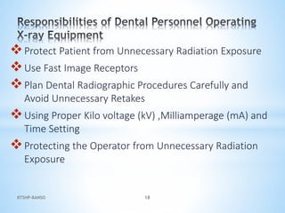 Risk and management involed in radiographic imaging in cbc dental ...