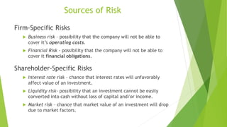 Risk and return | PPTX