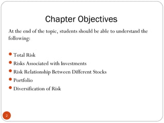 Investment Management Risk and Return | PPT