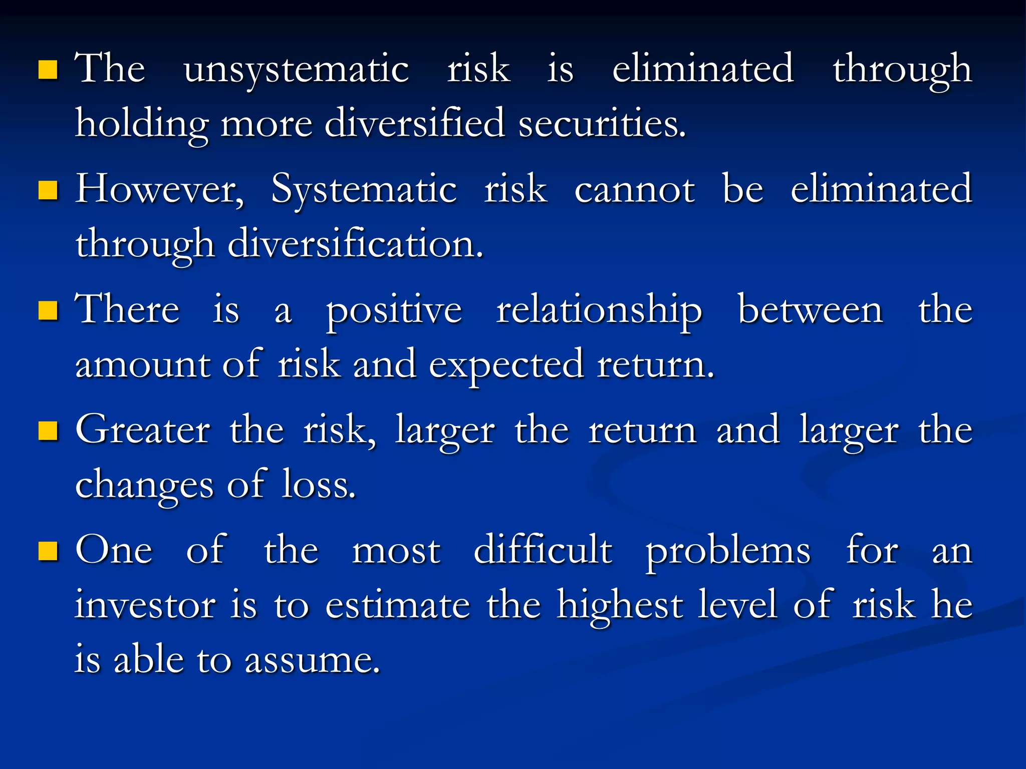 Risk and return | PPT