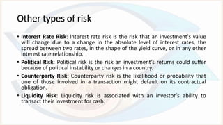 Risk and return | PPTX