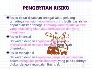 Risk and Return risiko dan tingkat pengembalian.ppt