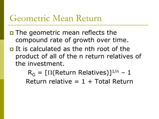 Risk and return | PPT