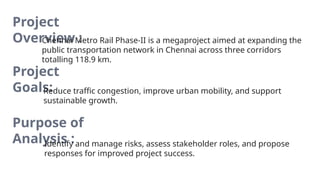 Risk and stakeholder management of Chennai metro rail project.pptx