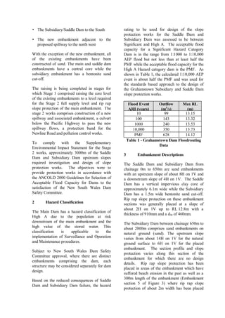 Risk and standards based riprap design for grahamstown dam barker ...