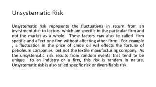 Risk and types of risk measurement of risk | PPTX