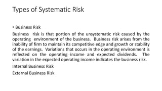 Risk and types of risk measurement of risk | PPTX | Stocks and Bonds ...