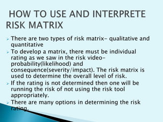 RISK AND USE OF RISK MATRIX PLUS RPN CALCULATION-1.pptx