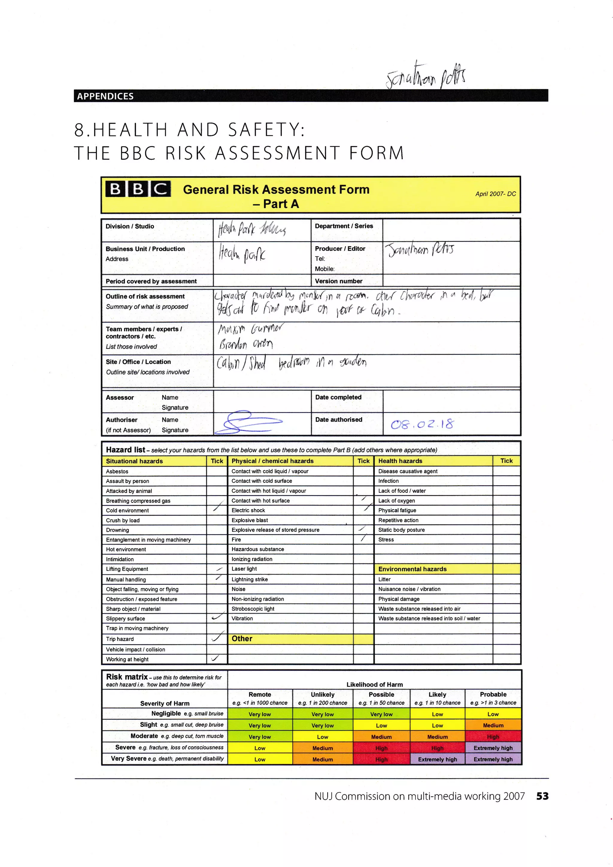 Risk asessment | PDF