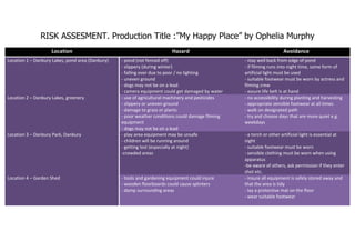 Risk assesment | DOCX