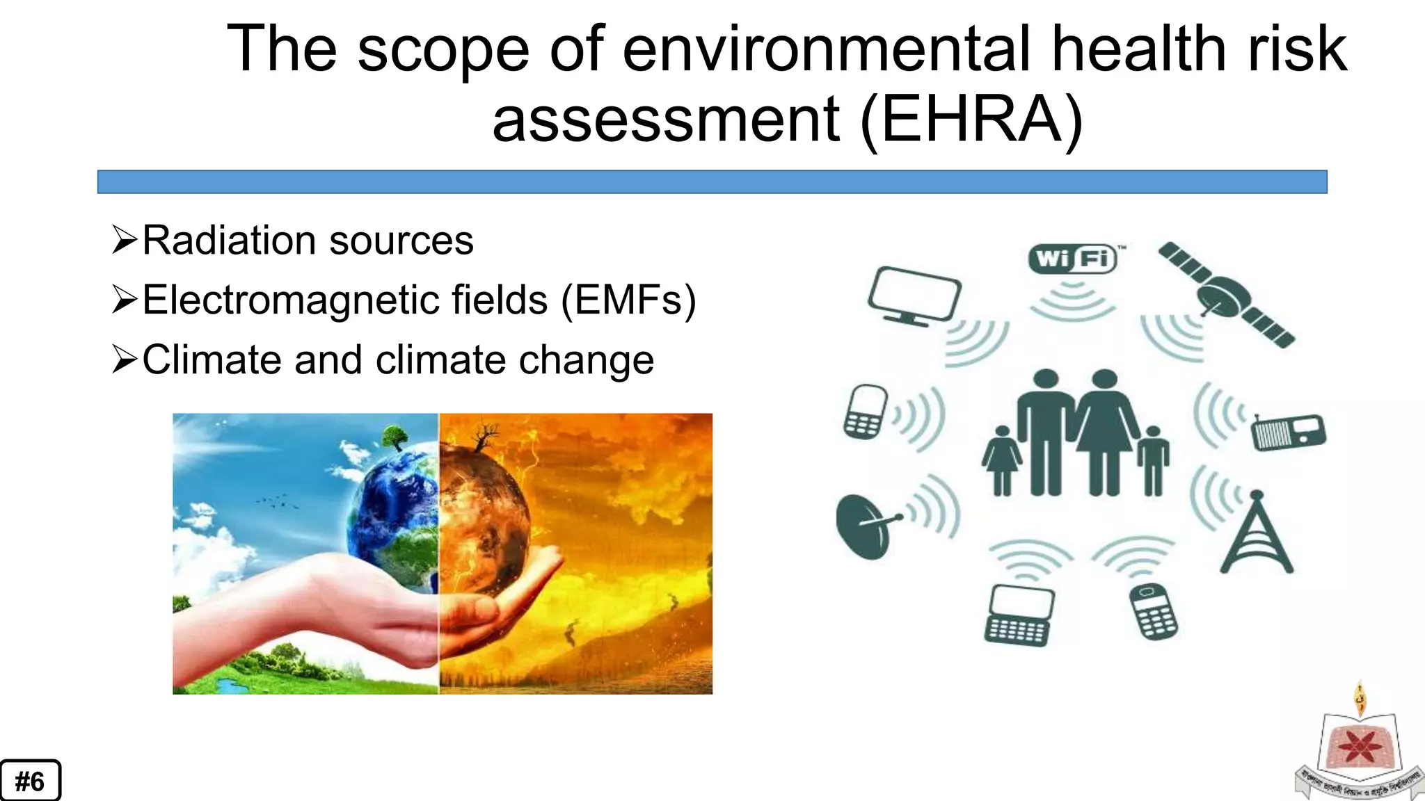 Environmental problems and human health, risk assessment and risk ...
