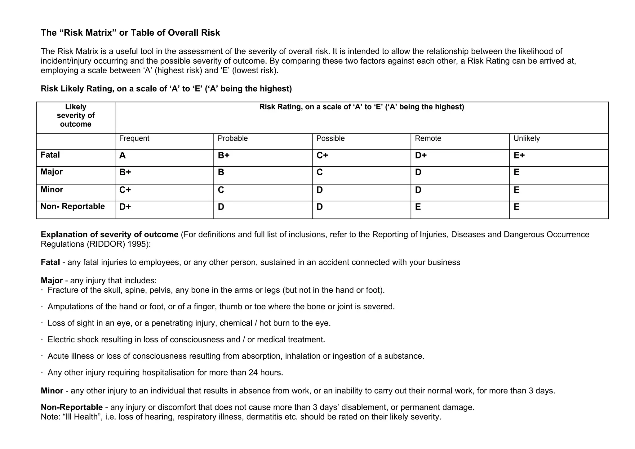 Risk assesment for libary | DOC