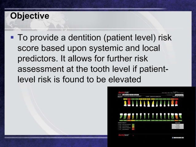 Risk assessment in periodontology | PPTX