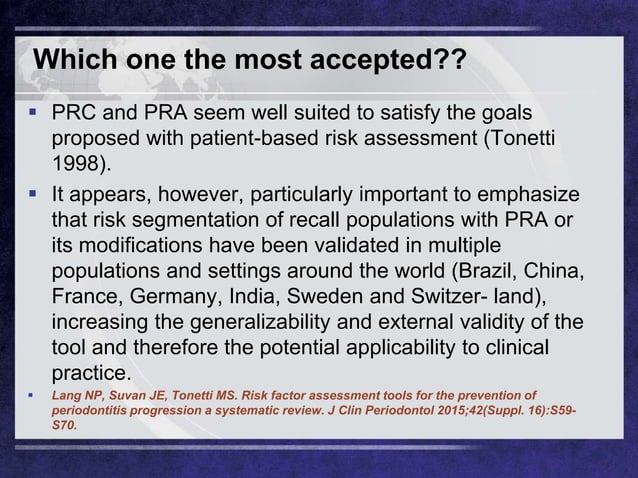 Risk assessment in periodontology | PPTX
