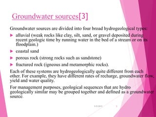 Risk assesment of ground water | PPTX