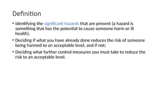 Risk Assessment and the terminology .pptx