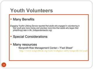 Risk Assessment - Volunteer Engagement | PPT