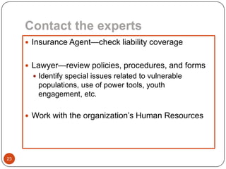 Risk Assessment- Protecting Your Organization and Volunteers | PPTX
