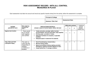 Risk assessment | DOC