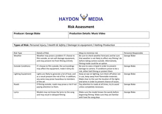 Risk assessment | PPT