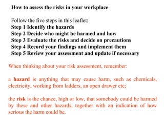 Risk assessment | PPT