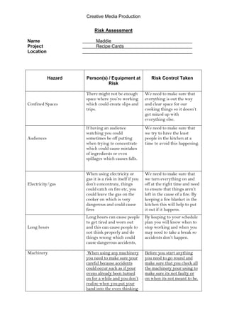 Risk assessment | PDF