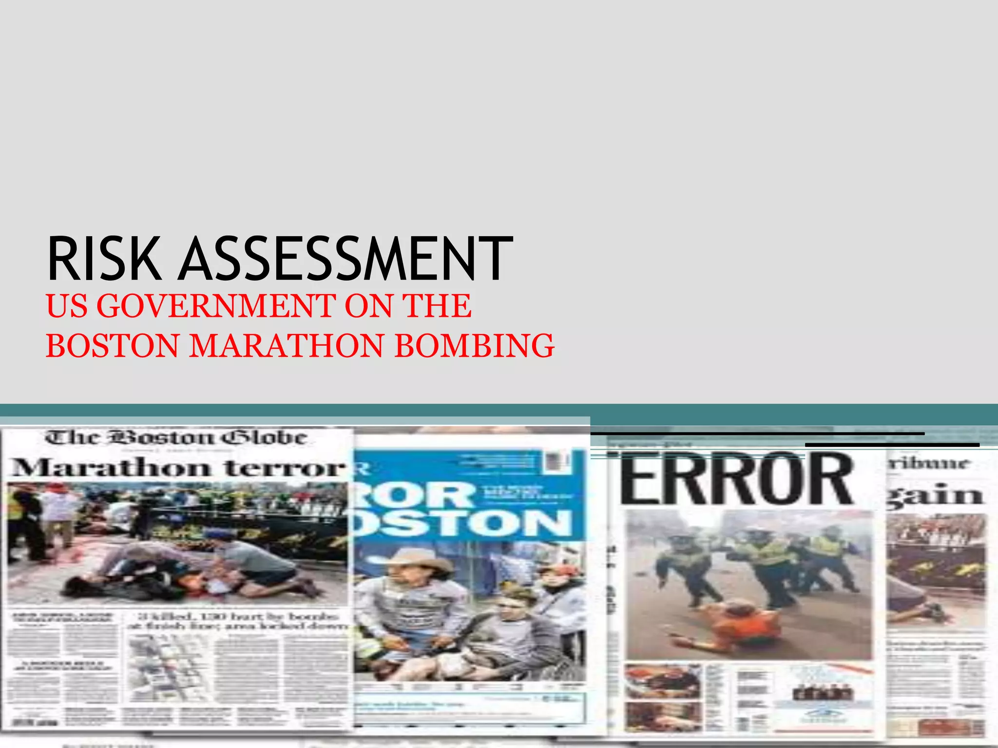 Risk assessment- Boston Marathon | PPT