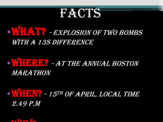 Risk assessment- Boston Marathon | PPT