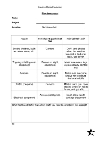 Risk Assesment | PDF