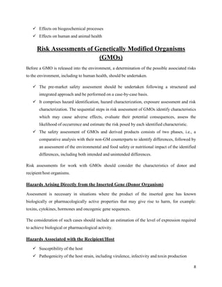 Biosafety Risk Assessments | PDF