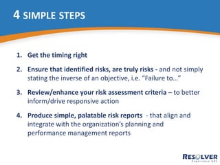 Improve Your Risk Assessment Process in 4 Steps | PPT