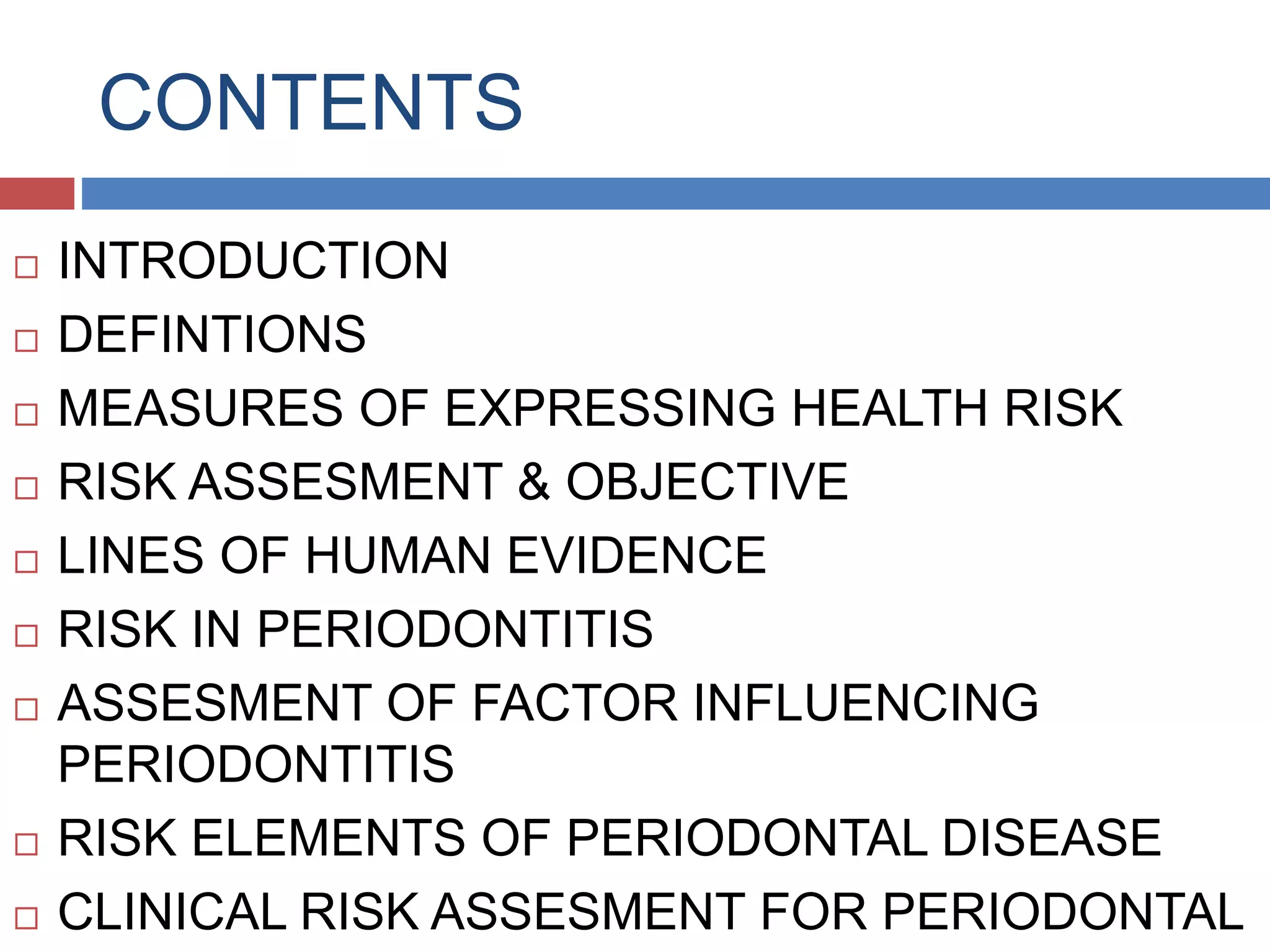 Clinical Risk Assesment - Dr Harshavardhan Patwal | PPTX