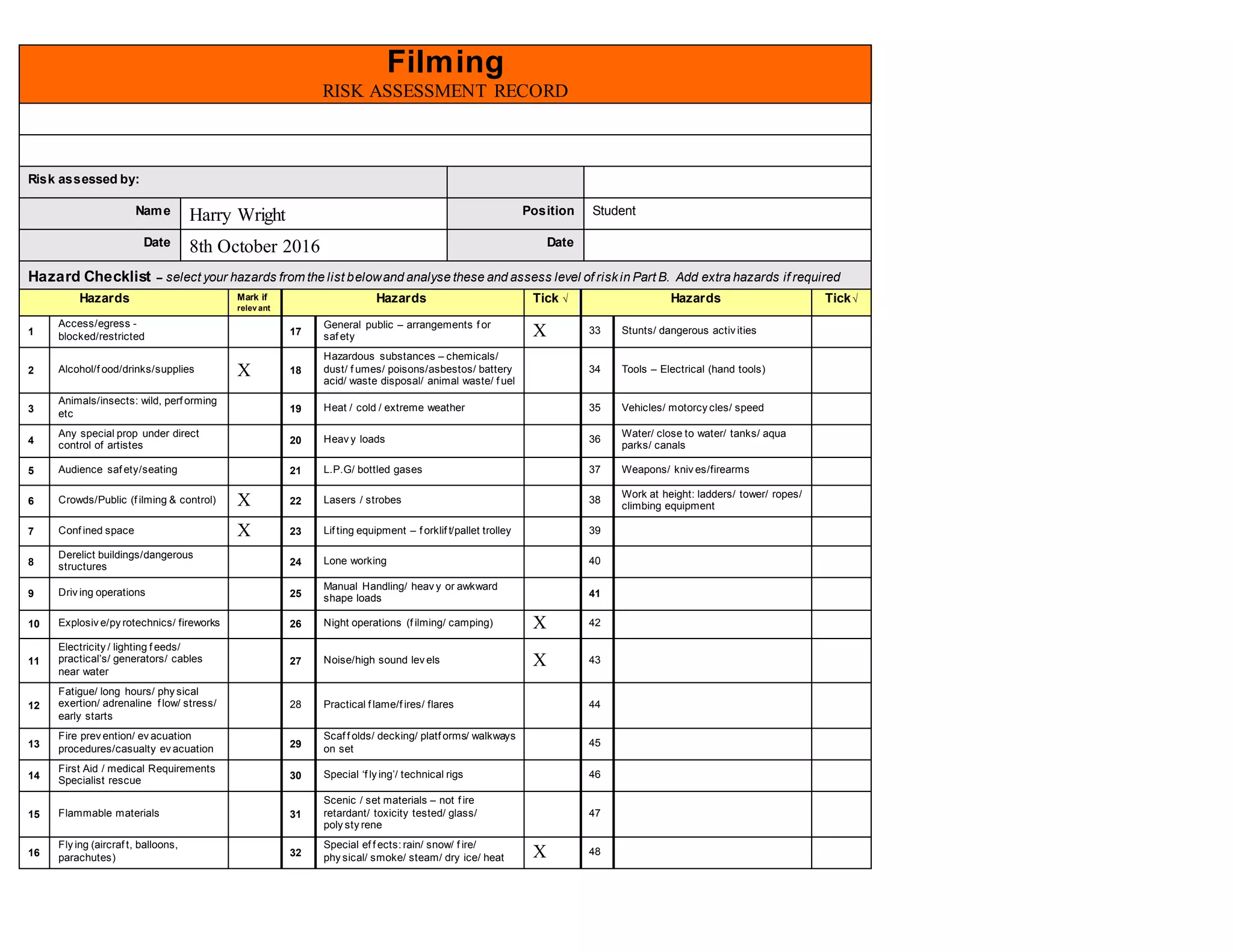 Risk assessment | DOCX