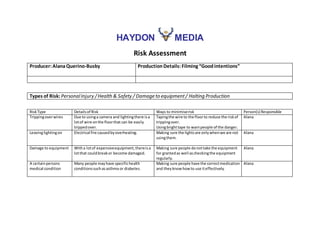 Risk assessment | PPT