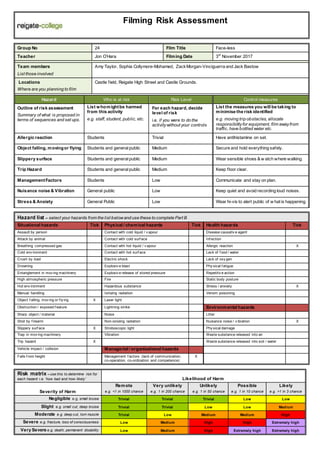 Risk assessment | DOCX
