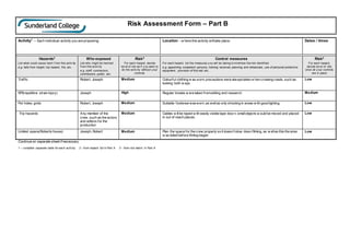 Risk assessment | PDF