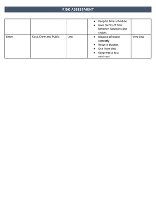 Risk assessment | DOCX