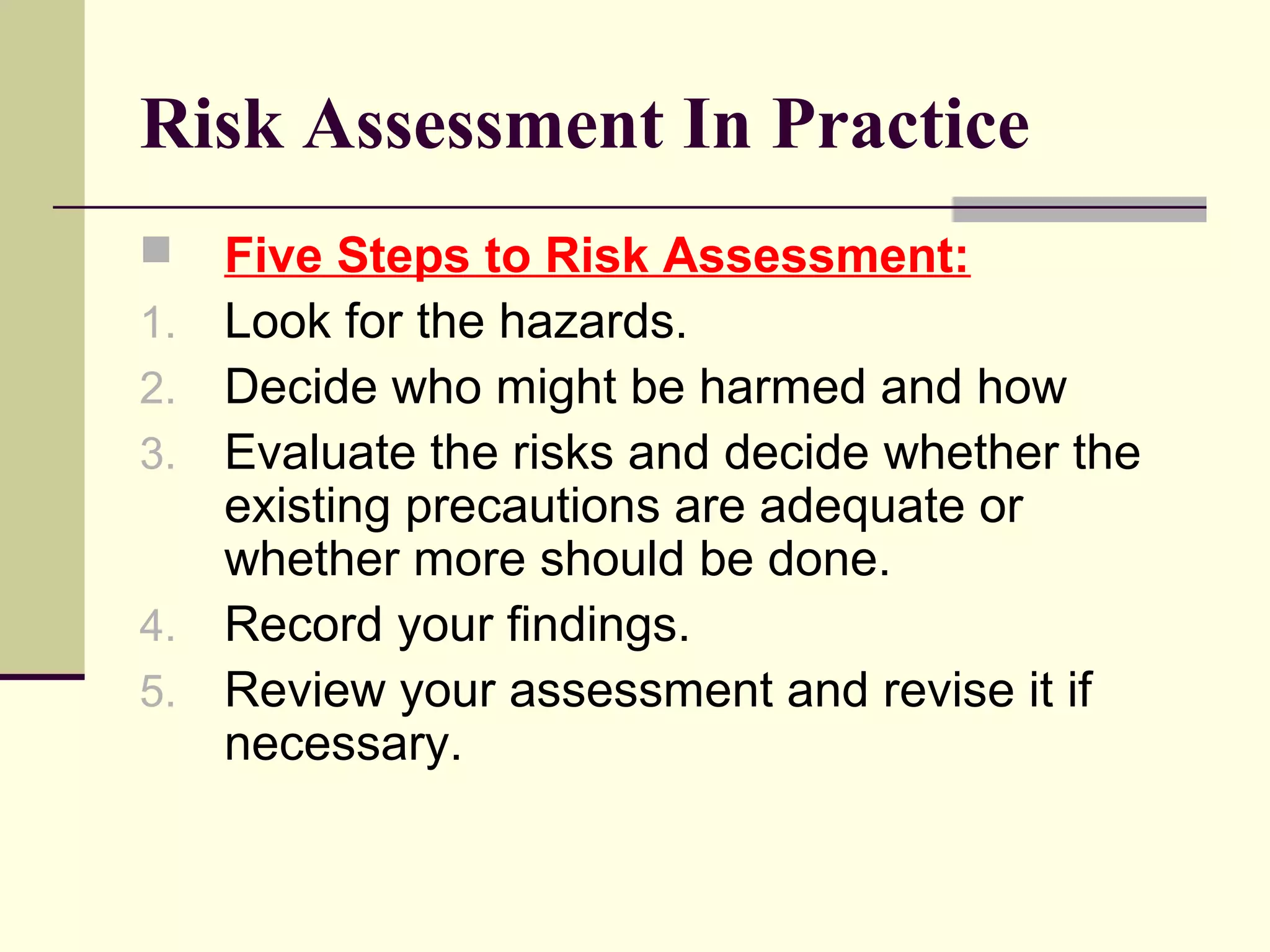 Risk assessment | PPT