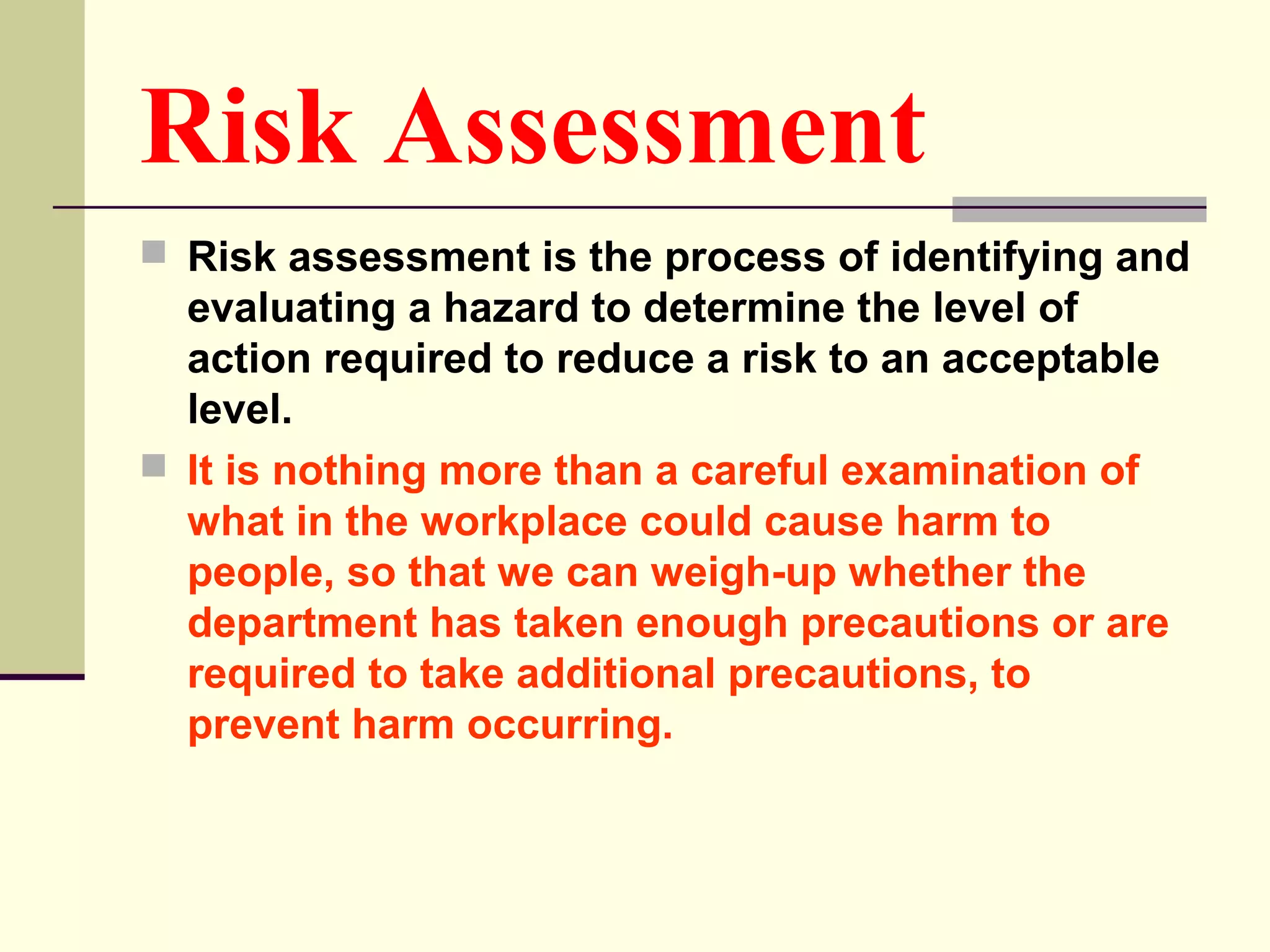 Risk assessment | PPT