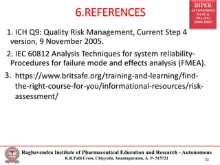 RISK ASSESSMENTS (QMS) | PPTX