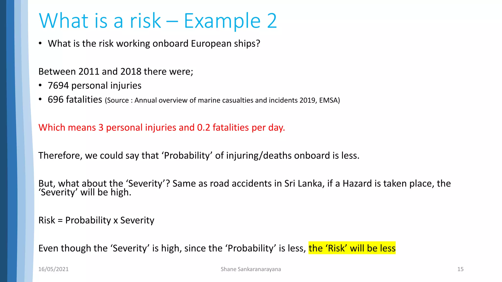 Risk assessment for junior officers onboard merchant ships | PDF