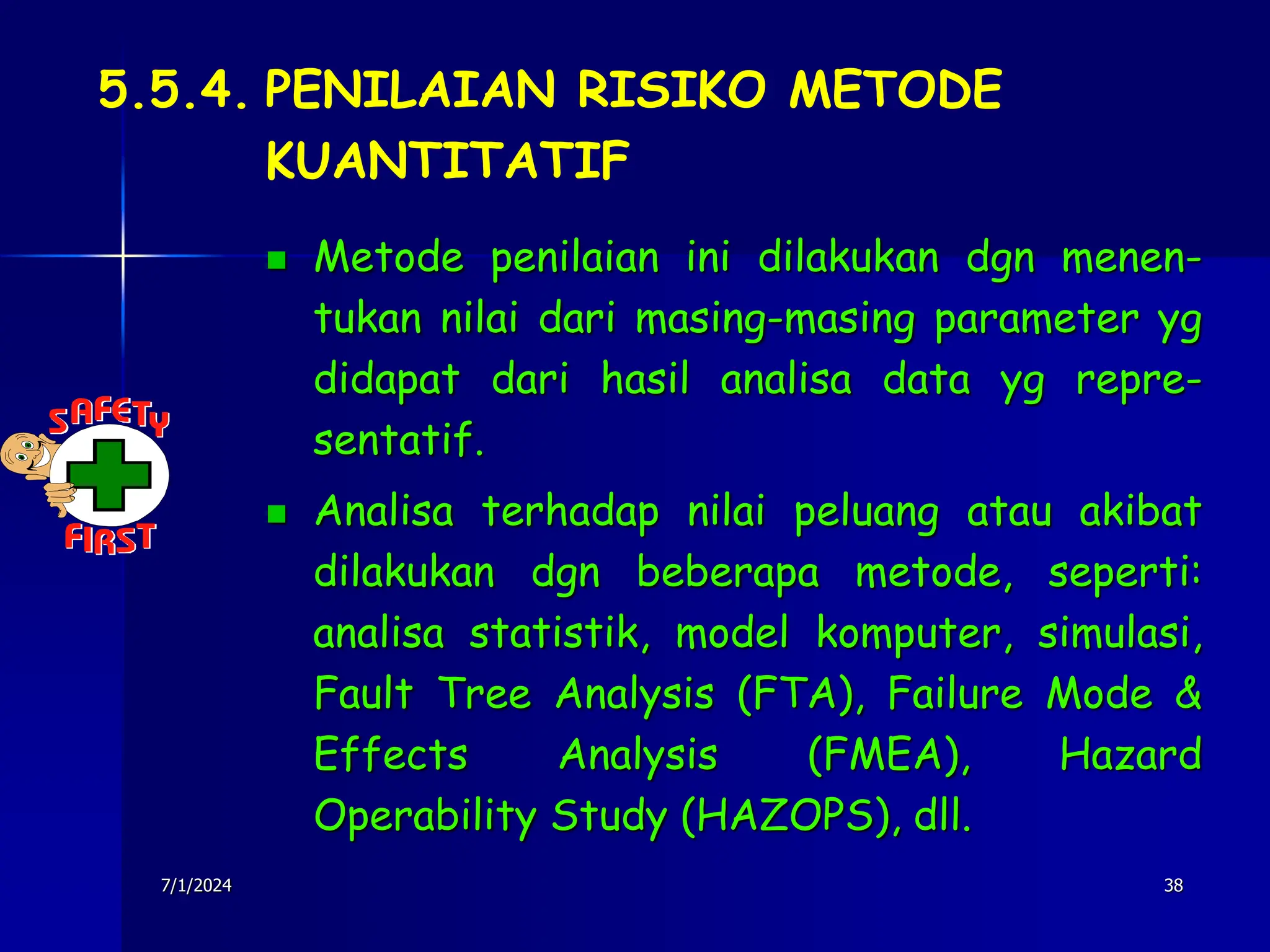 RISK ASSESMENT (ANALISA RESIKO) DI LAPANGAN | PPT