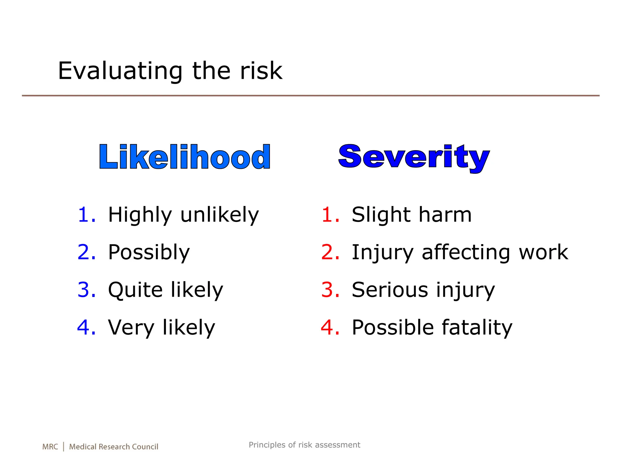 Risk Assessment According to NEBOSH RRC IGC .ppt