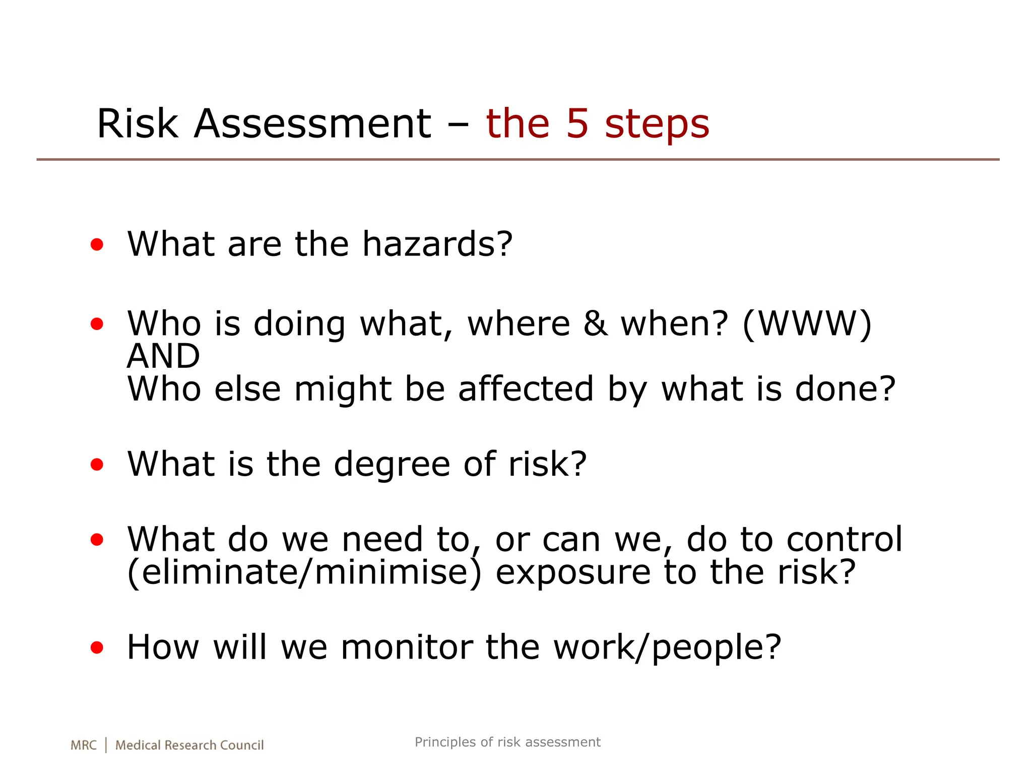 Risk Assessment According to NEBOSH RRC IGC .ppt