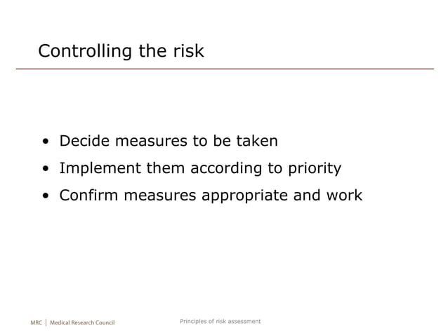 Risk Assessment According to NEBOSH RRC IGC .ppt