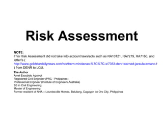 Risk Assessment | PPT | Medical Health