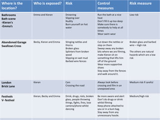 Risk assessment | PPTX