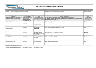 Risk assessment 1 | PDF